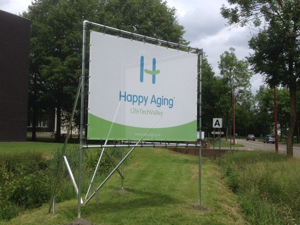 Vrijstaand spandoekframe - JB-signs